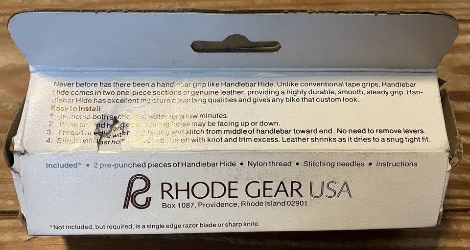 Vintage RHODE GEAR Handlebar Hide | eBay