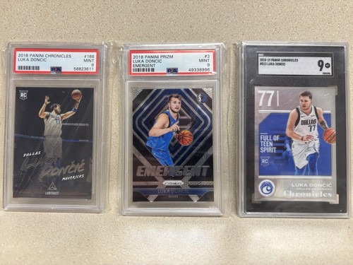 LUKA DONCIC PSA Rookie Cards Lot - Prizm, Chronicles GRADED - Los ...