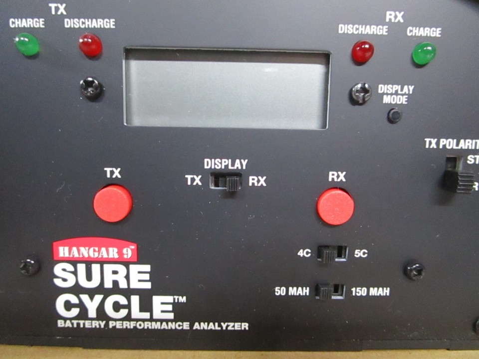 Hangar 9 Sure Cycle Battery Performance Analyzer Ni-Cd NiMH RX Charger ...