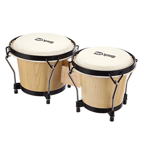 Bongo Drum Set 7 and 8 Inch Tunable Percusion Instruments w/ Bag and ...