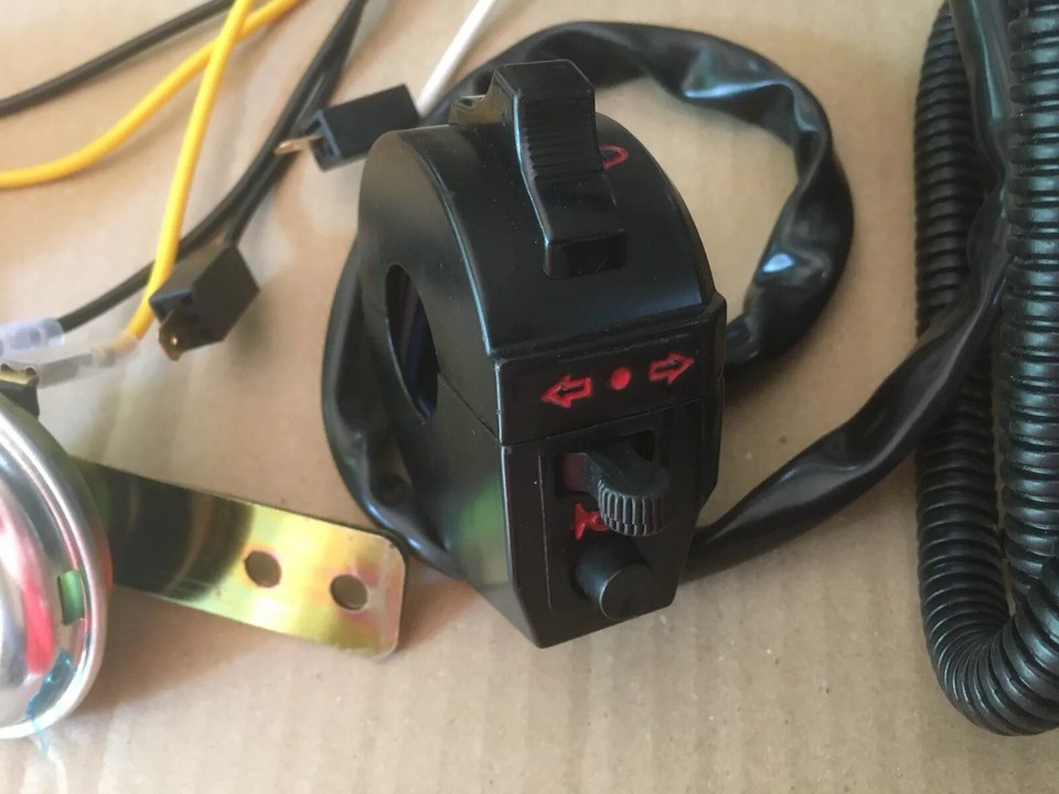 MOTORCYCLE PLUG AND PLAY AIR HORN WIRING HARNESS KIT + HANDLE BAR ...