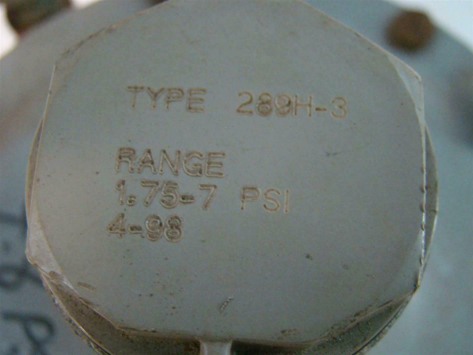 Fisher Controls Co. Spring-Loaded Relief Valve 3" 1.75-7PSI 289H-3 | eBay