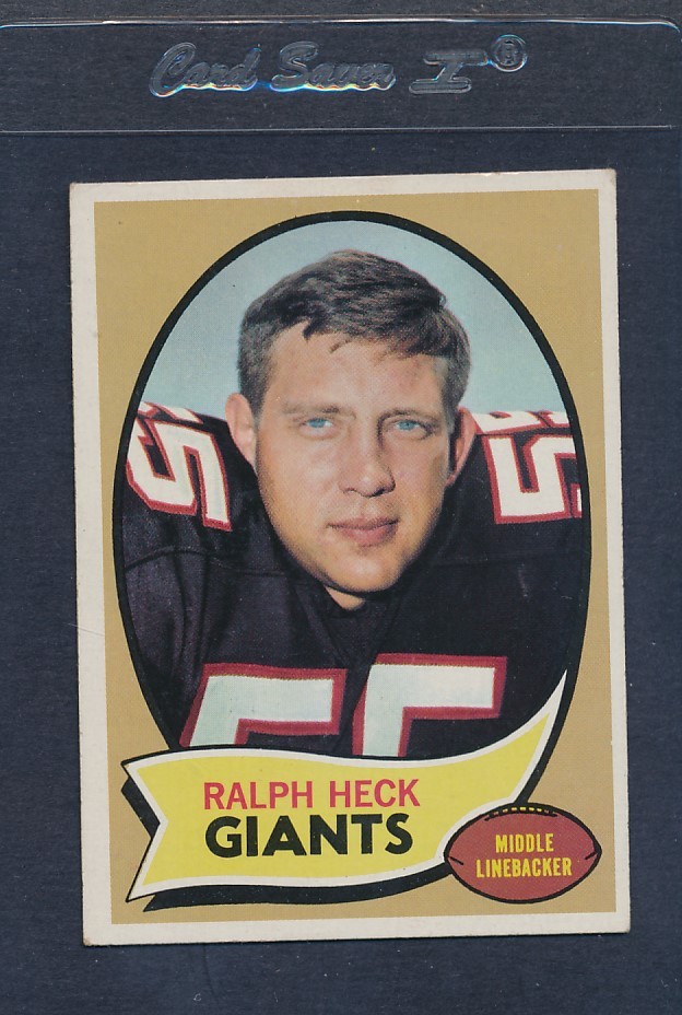 1970 Topps #127 Ralph Heck Giants EX *696 | eBay
