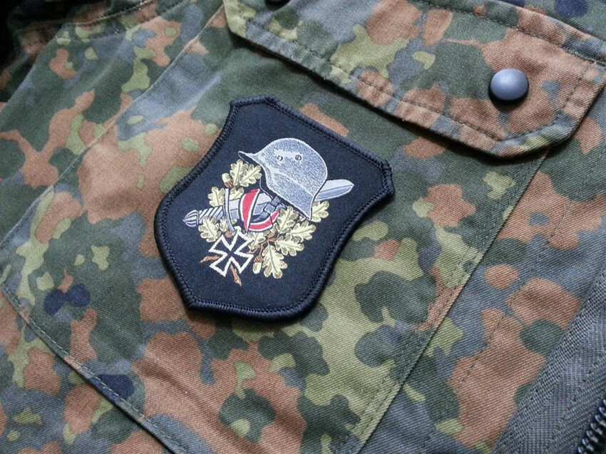 Wehrmacht Iron Cross Panzer Helmet WWII Patch German Army Military | eBay