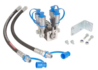 Tractor Remote 6 Port Diverter Valve Manual, 2 into 4 ports with ...