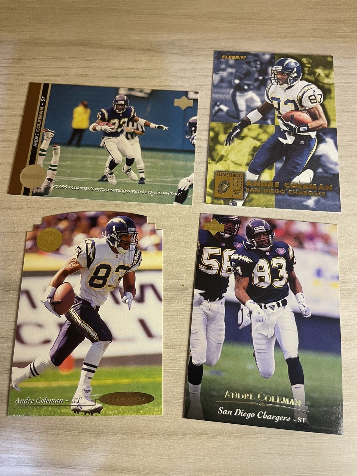 Lot of 4 Andrew Coleman Football Cards | eBay