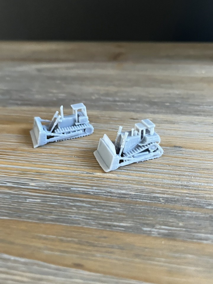 N SCALE 1:160 CONSTRUCTION BULLDOZER SET. (2pk) HIGH TRACK & LOW TRACK ...