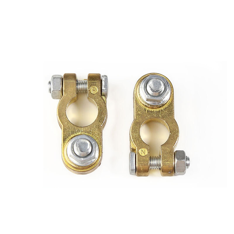 Brass Battery Terminal Connectors Top Post Battery Terminals Clamp Set ...