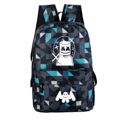 Marshmello DJ Bag Backpack School Bag Bookbag Travelbag Rucksack Kids ...
