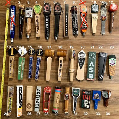 Beer Tap Handle Keg Topper Draft Bar Kegerator Knob Brewing Top Lot ...