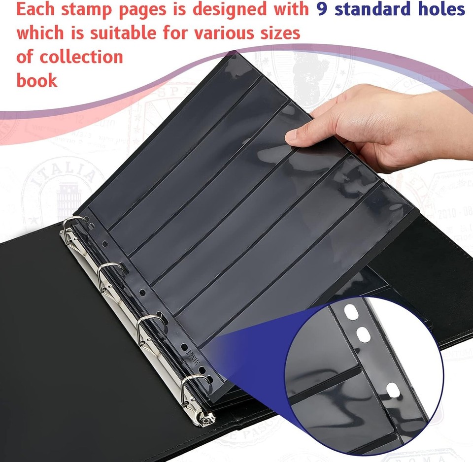 40 Sheets Stamp Pages Collector Stamp Album Page Stamp Pages for Stamp ...