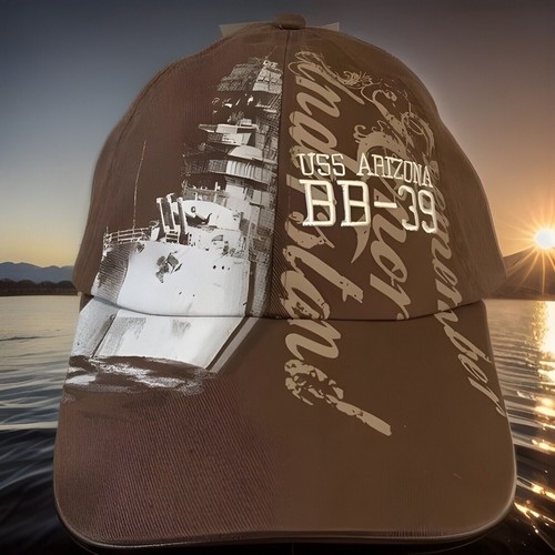 USS Arizona BB-39 WWII Hat Valor In The Pacific Pearl Harbor, HI ...