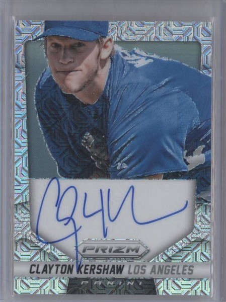 2014 Panini Prizm - Autographs Mojo Prizm #CK Clayton Kershaw /75 (AU ...
