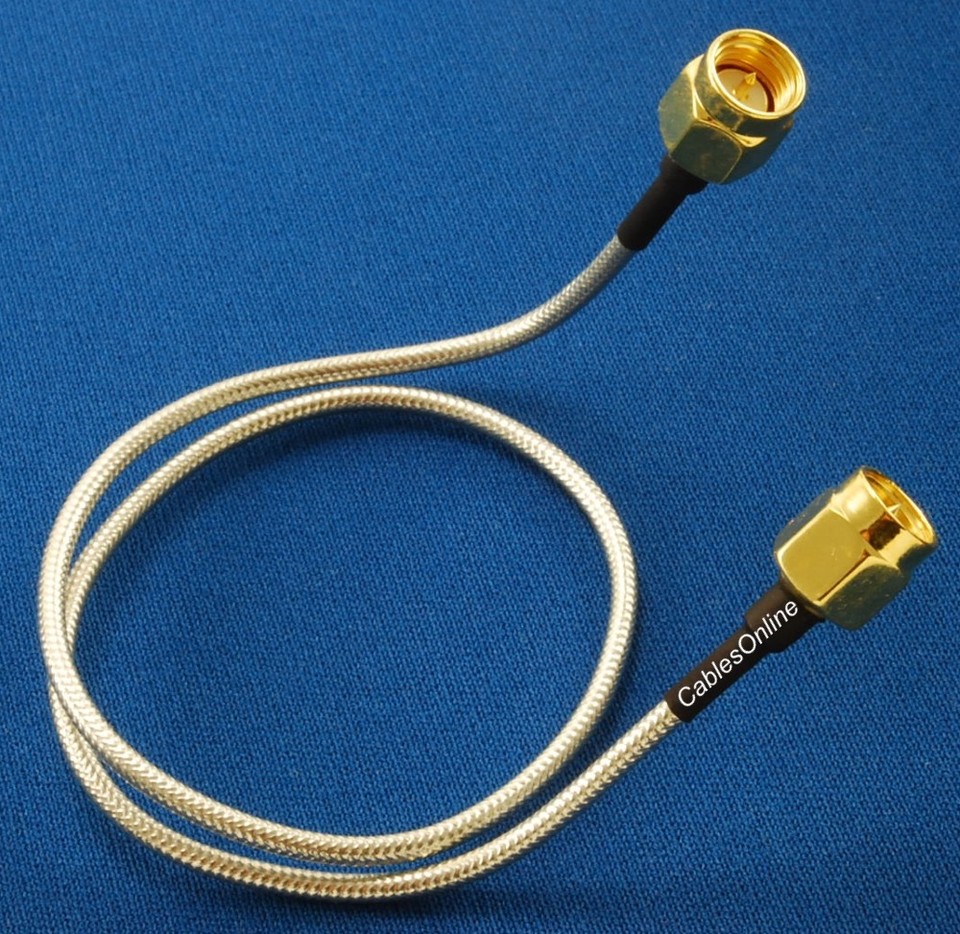 SMA Male to SMA Male Semi-Rigid RG405 RF 50Ω Coaxial Cable (Multi ...