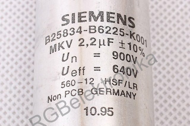 Siemens B25834-b6225-k001 Ducati 3 UF BS 5267 Capacitor online kaufen ...