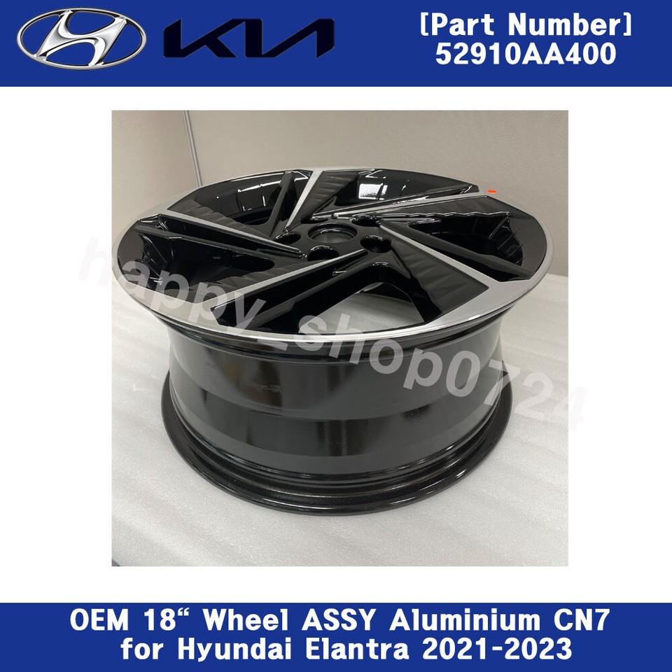 OEM 18" Wheel ASSY Aluminium CN7 52910AA400 for Hyundai Elantra 2021 ...