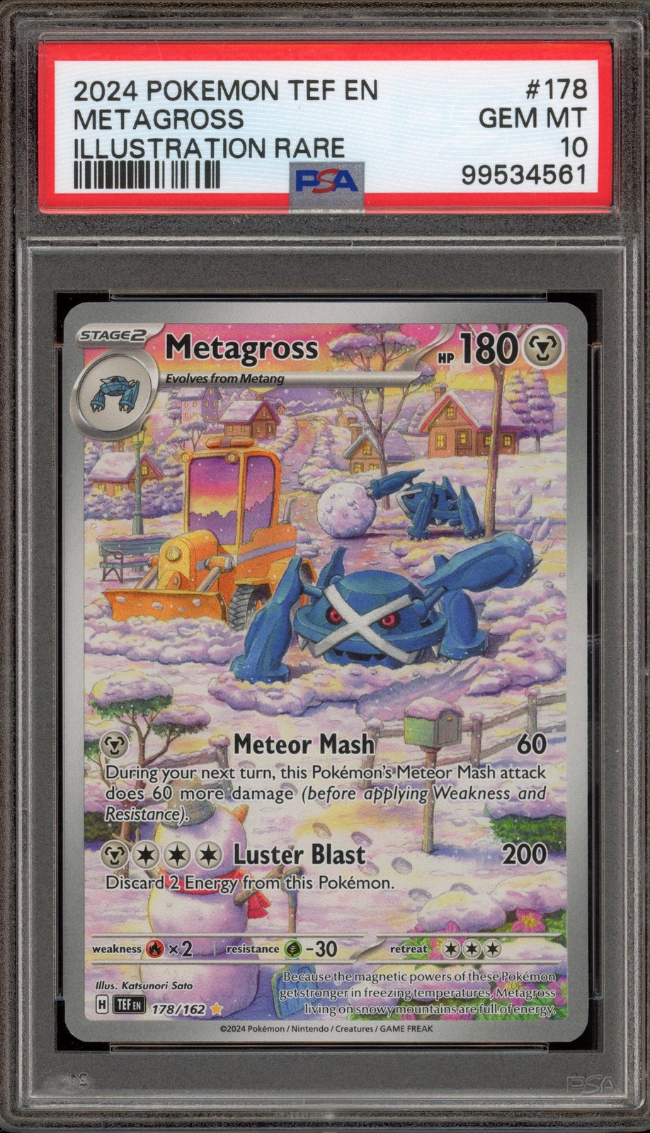 Metagross 2024 Scarlet & Violet: Temporal Forces #178/162 Illustration ...