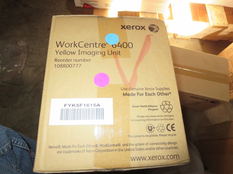 Xerox WorkCentre 6400 Yellow Imaging Unit 108R00777 108R777 | eBay