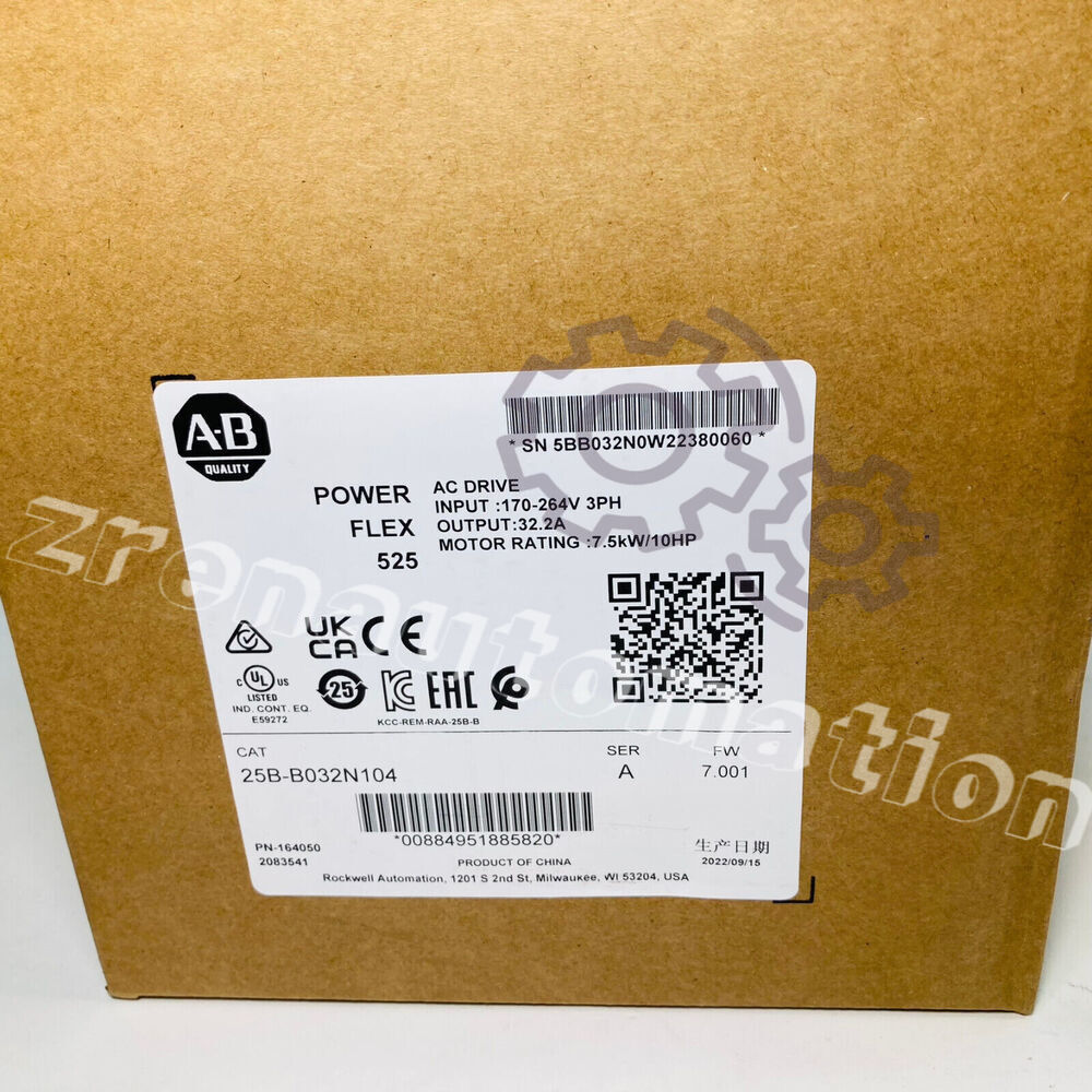 AB 25B-B032N104 PowerFlex 525 7.5kW 10Hp AC Drive Spot Goods! Expedited ...