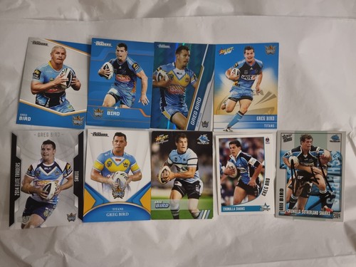 Greg Bird NRL Cards x9 *SIGNED* 2004 Authentic Series Personally Signed ...