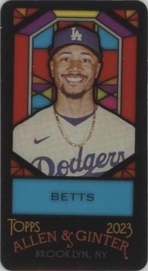 2023 Topps Allen & Ginter - Mookie Betts #65 Mini Stained Glass /25 for ...
