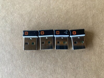 Lot of (4) Logitech USB Nano Unifying Receiver for Mouse Keyboard C ...