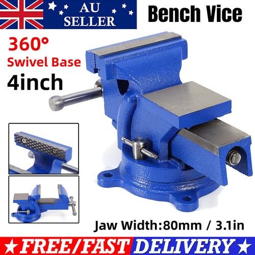 4'' 100mm Heavy Duty Engineers Bench Vice Semi Level 360° Swivel Base ...