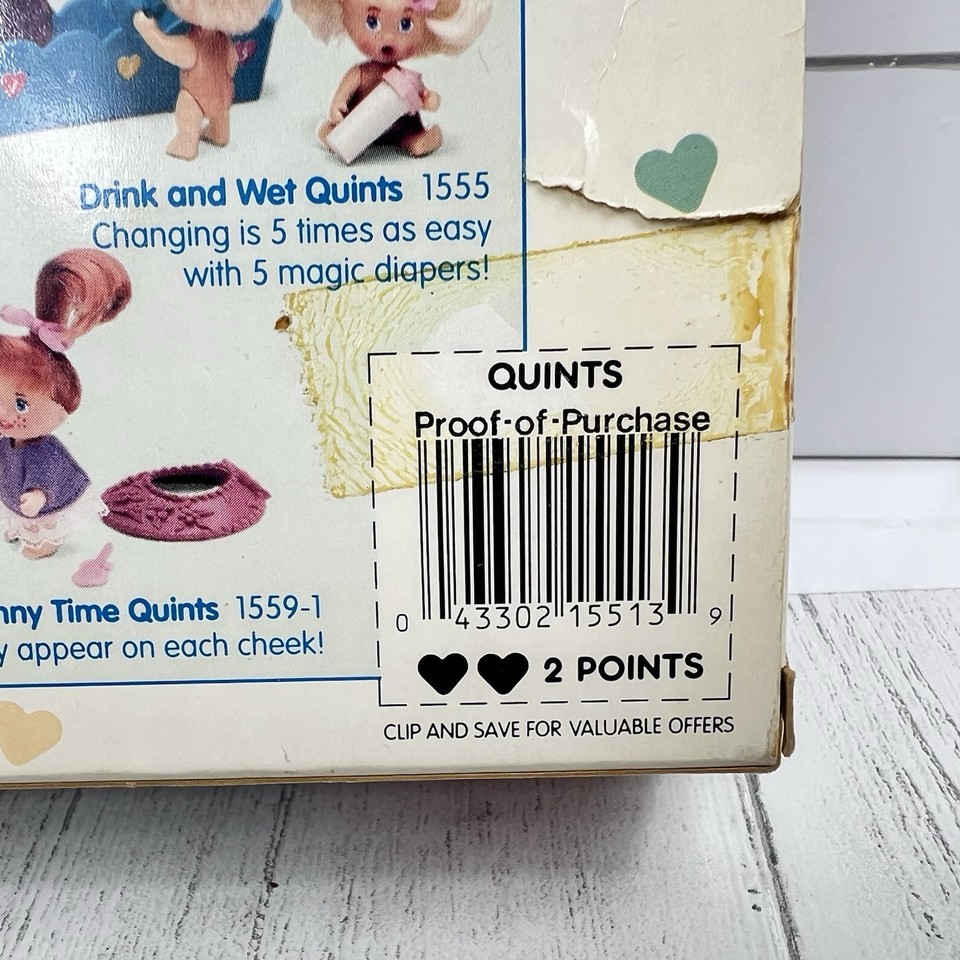 Vintage 1990 Tyco Quints Baby Dolls Set 5 Tiny Dolls with Bottles ...