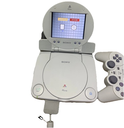 Sony PSOne Console with LCD Screen Controller Power Adapter and Memory ...