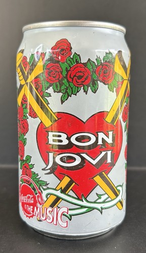 Vintage Coca-Cola Can Limited Edition Bon Jovi Collectible German Soda ...