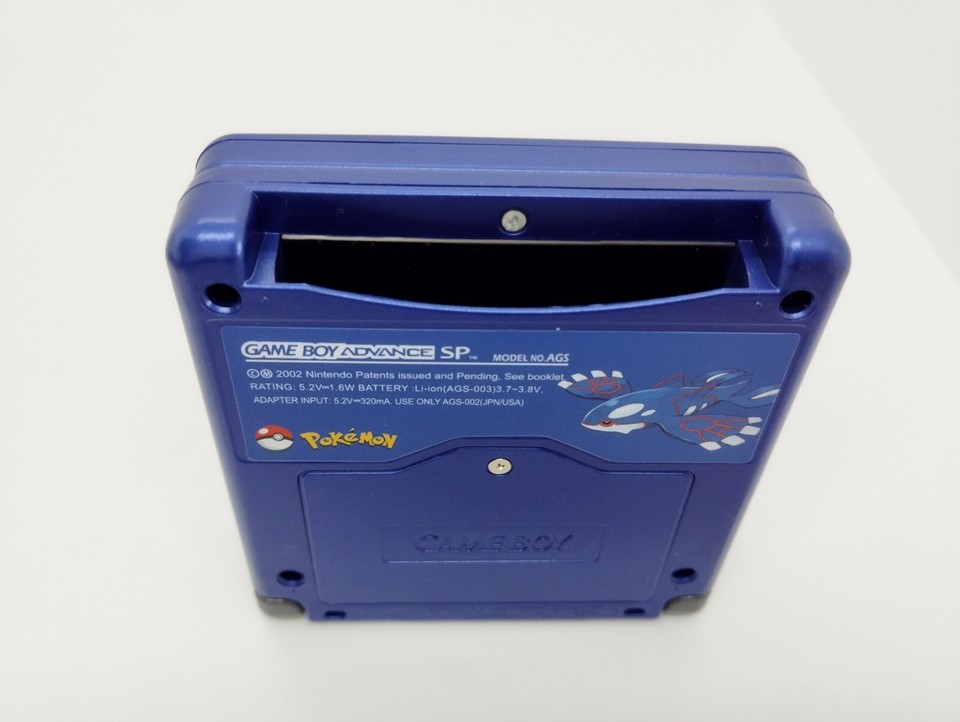 Gameboy Advance SP AGS-001 Kyogre Pokémon Reshell Custom shell & New ...