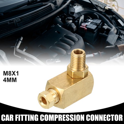 M8x1 Universal 90 Degree Elbow Swivel Rotating Brass Fitting - Car Fit ...