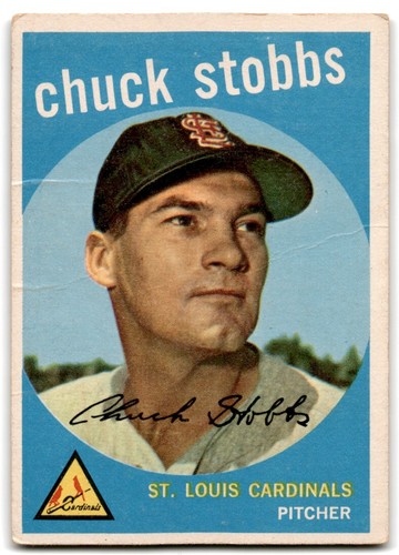 1959 Topps (c) Chuck Stobbs St. Louis Cardinals #26 | eBay