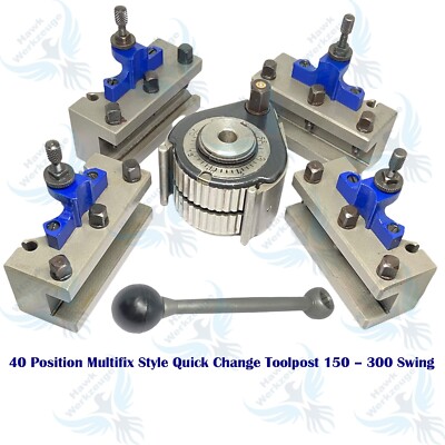New 40 Position Multifix Style Quick Change Toolpost 150 – 300 Swing | eBay Australia