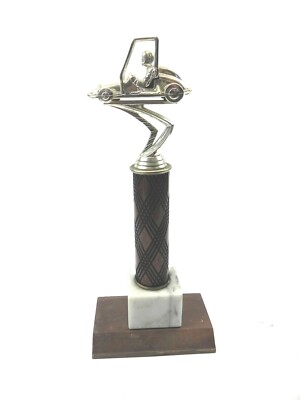 VINTAGE MIDGET RACING TROPHY 1950-1960S 14 INCHES BY 6 INCHES MISSING ...