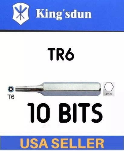 10PC T6 Torx TR6 T6H TS6 Security Screwdriver Bit Open For Apple Mac ...