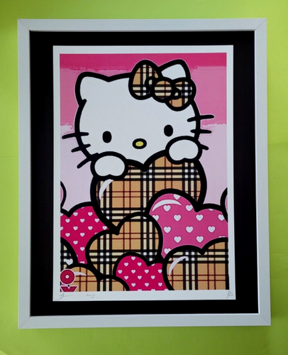 DEATH NYC Hand Signed LARGE Print Framed 16x20in COA HELLO KITTY ...