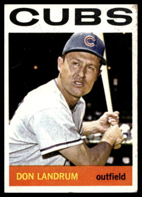 1964 Topps #286 Don Landrum Chicago Cubs Low Grade Crease | eBay