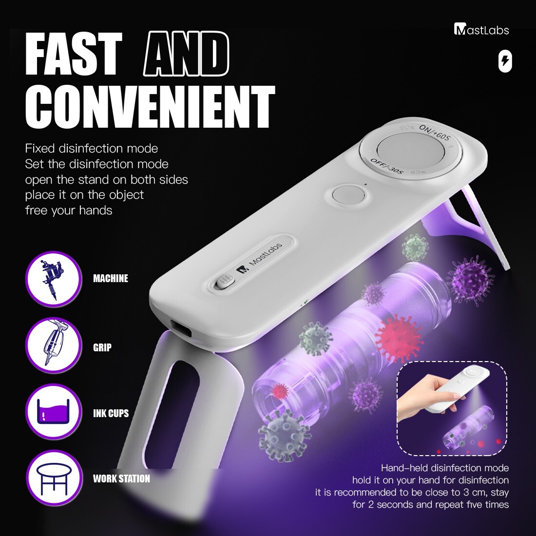 Mastlabs Rotary Wireless Tattoo Machine Pen Battery Ink Pigment 10pc ...