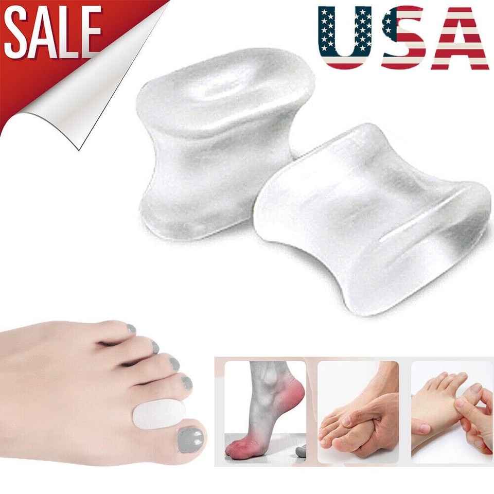 12Pcs Silicone Soft Gel Toe Separator Bunion Toes Spacer Orthotics Pain ...