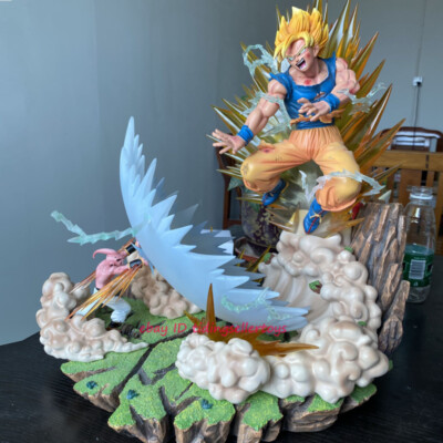 Dragon Ball Z Spirit Bomb Goku vs Buu 1/6 Full Painted LED Statue GK ...