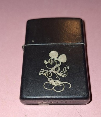 ZIPPO WALT DISNEY MICKEY MOUSE BLACK GOLD EXPLICIT TCHED D X1V | eBay