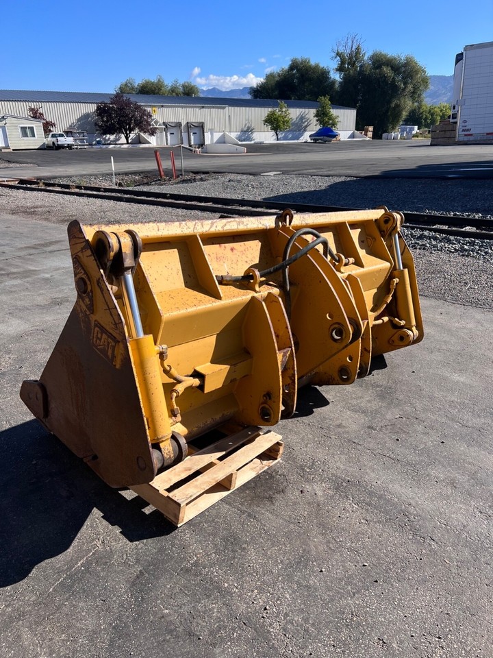 Clamshell Cat Loader bucket, yellow, 2 yard bucket, Pin on style. | eBay