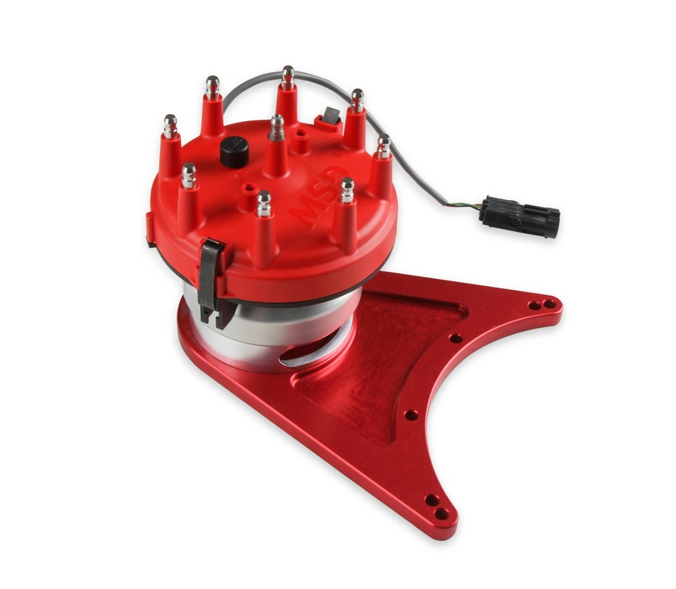 MSD Front Drive Distributor with Adjustable Cam Sync For Chevy Big ...