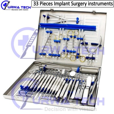 Periodontal Instruments Kit Dental Implants Surgical Orthodontics 33 ...