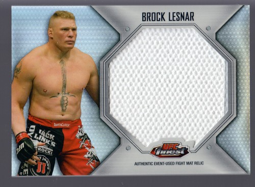 Brock Lesnar 1 CLR Jumbo Fight Octagon Ring Mat Relic 2012 Finest Topps ...