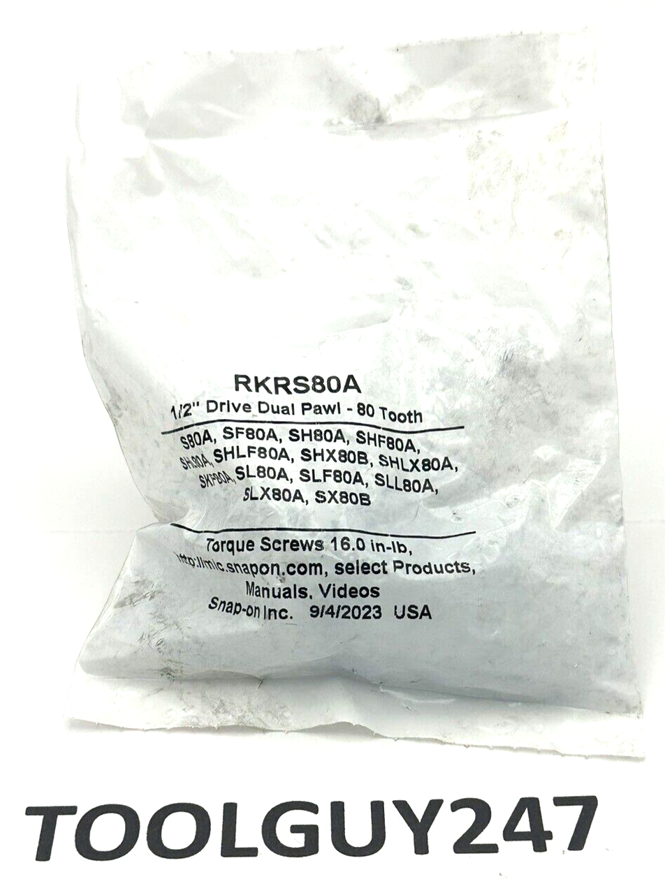 Snap-on 1/2" Dr 80 Tooth Ratchet Repair Kit S80A SF80A SH80A SL80A ...
