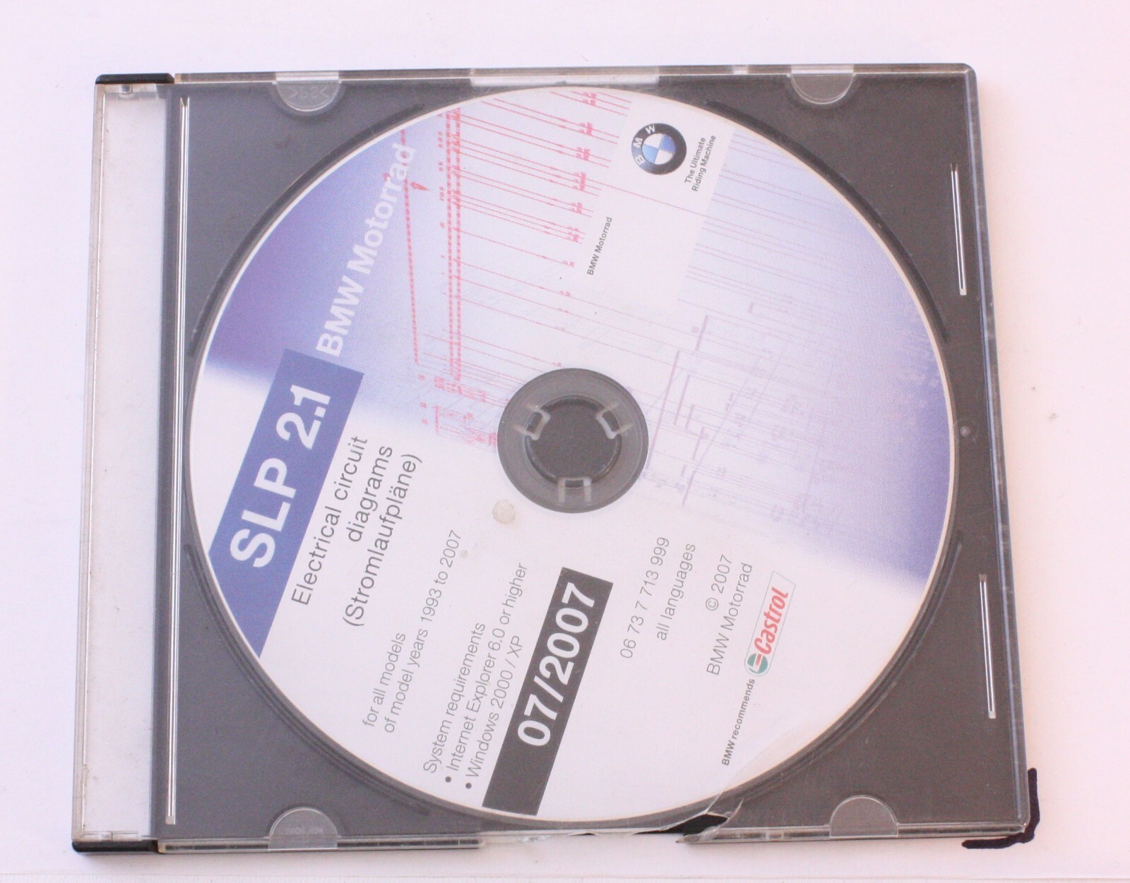 BMW Motorcycle Wiring Diagrams CD-ROM for all models 1993-2008: 07/2007 ...