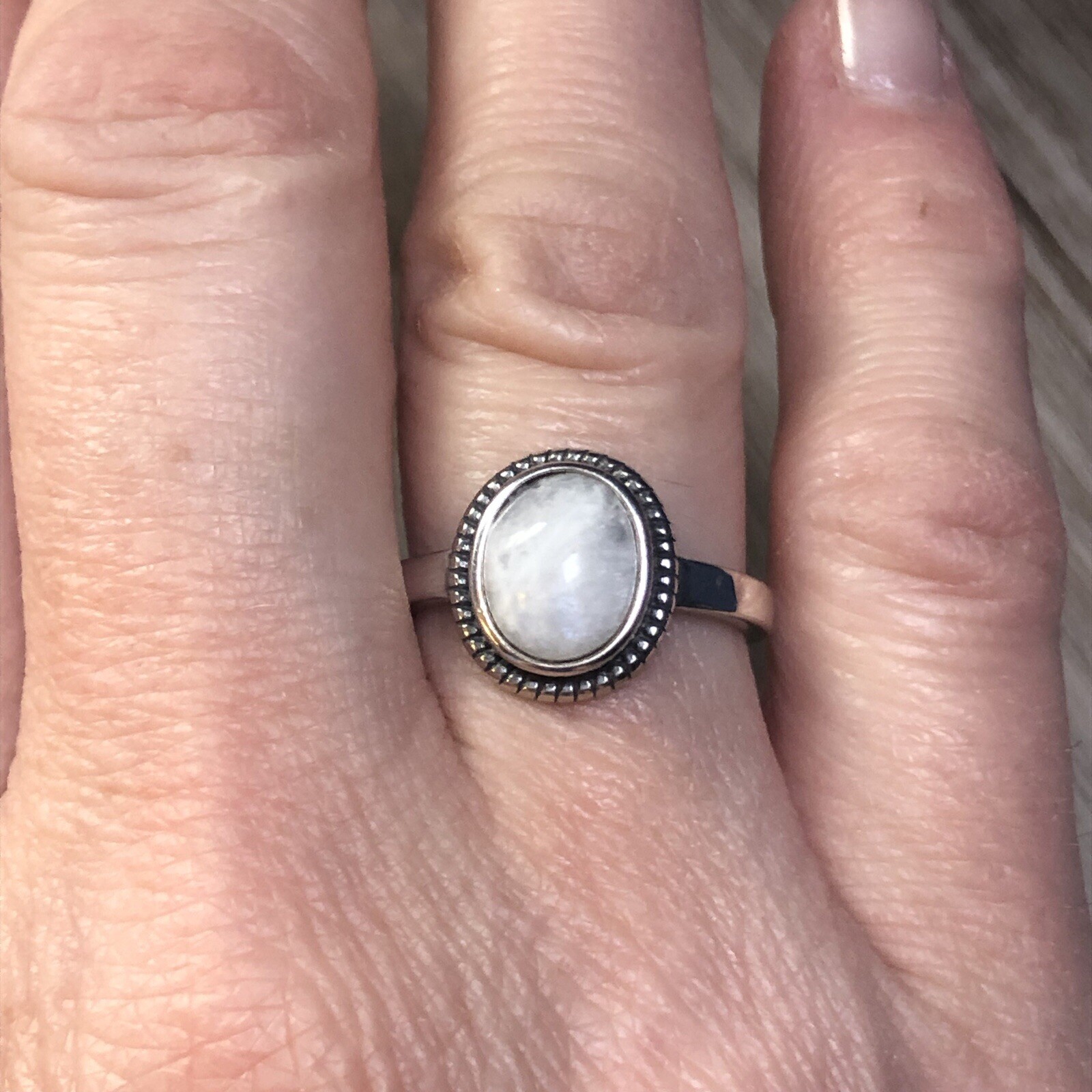 Moonstone Sterling Silver Ring 9 | eBay