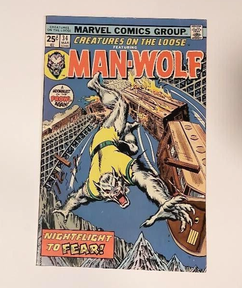 Creatures On the Loose 33 - 37 / Man-Wolf / Marvel Bronze 1975 / Higher ...